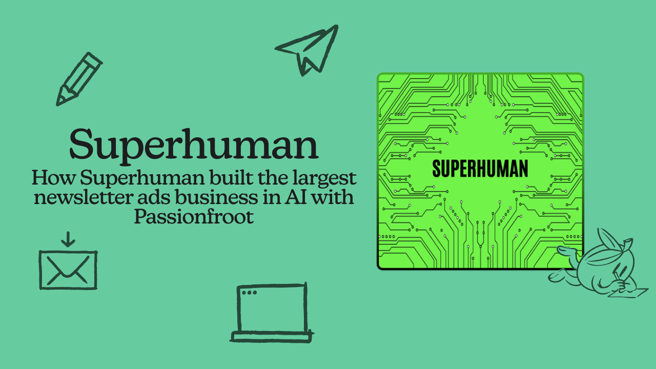How Superhuman built the largest newsletter ads business in AI with Passionfroot | Passionfroot Blog